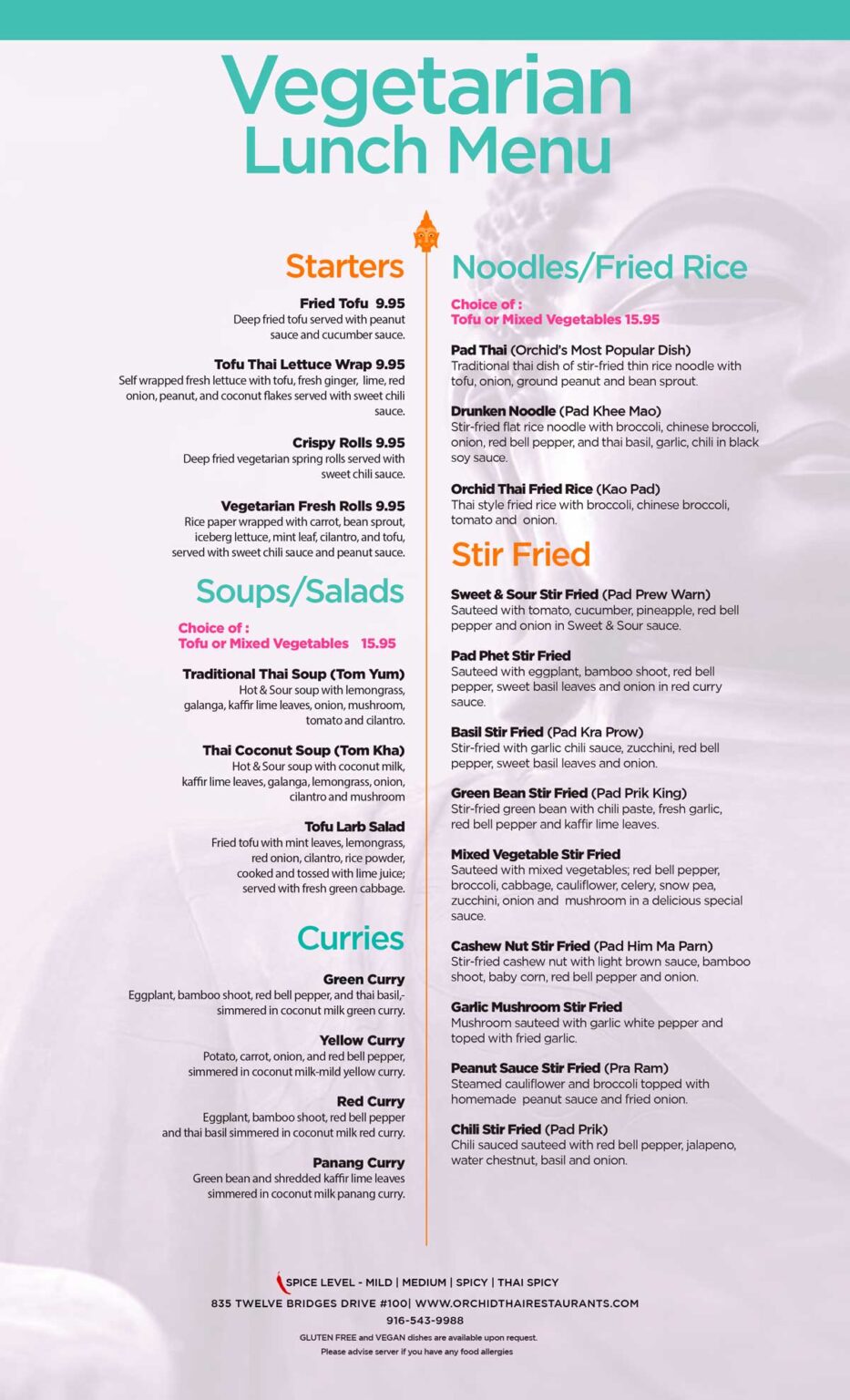 Menu - Orchid Thai Restaurants